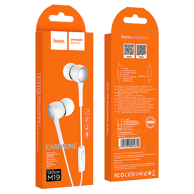 Купить стереогарнитура проводная hoco "m19" оптом - EXPERTS